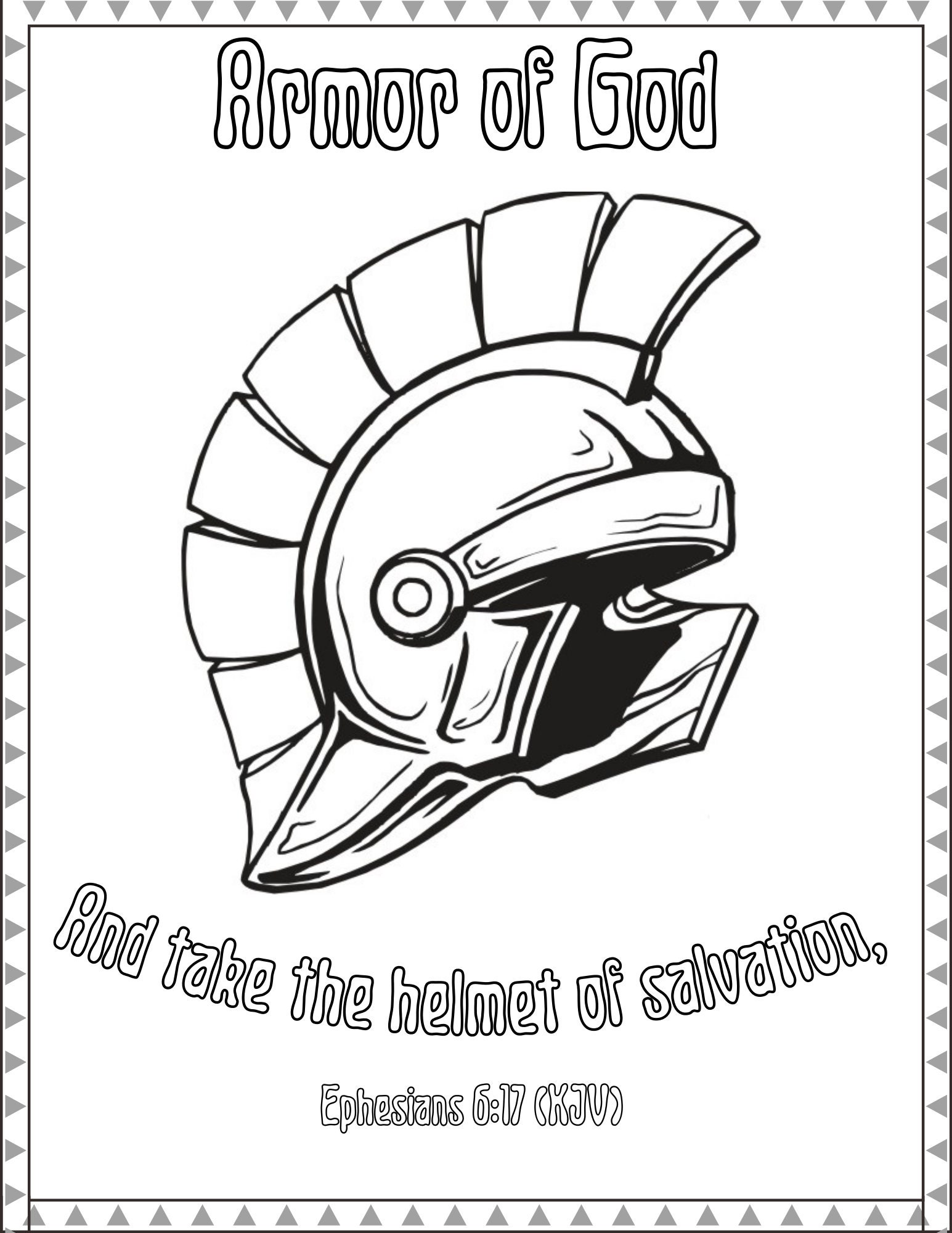Armor of God - Coloring Pages - Etsy