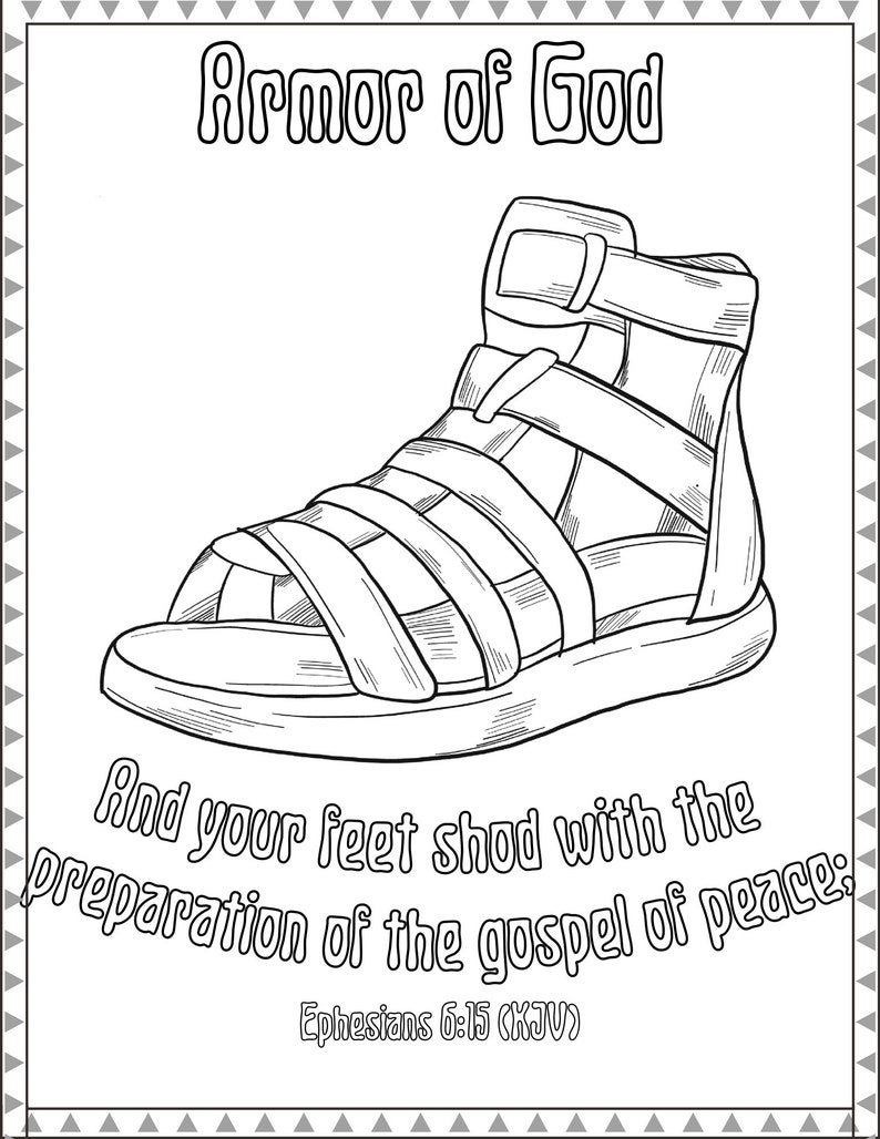 Armor of God - Coloring Pages - Etsy