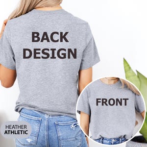 Front and Back Custom Shirt, Custom Shirt, Inspired Shirt, Custom Shirt ...