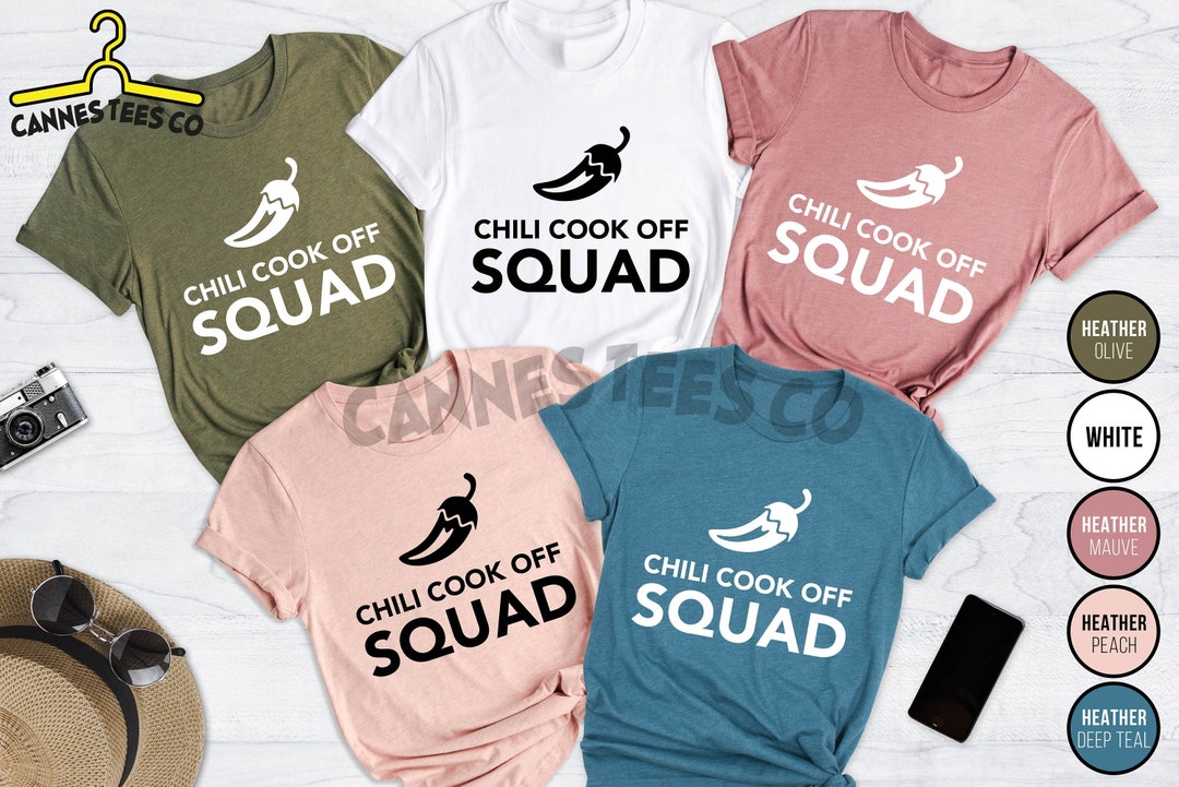 Chili Cook off Squad, Squad Shirt, Hot Pepper Shirt, Team Shirt, Chili ...