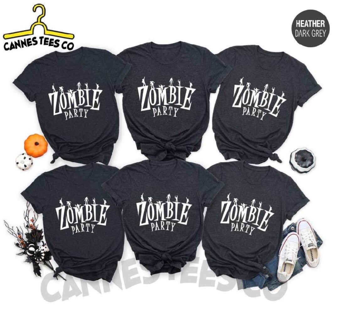 Zombie Party Halloween Shirt, Halloween Zombie Shirts, Zombie Squad ...