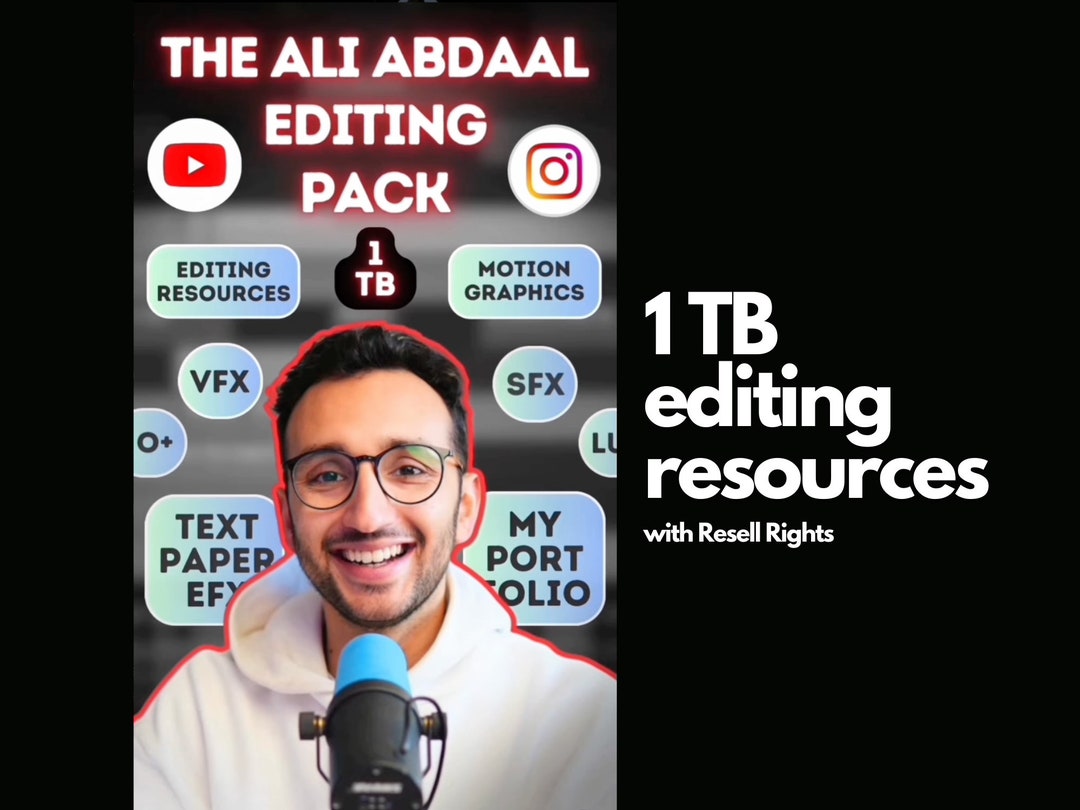 Video Editing Bundle Over 1 TB Resources With Resell Rights ...