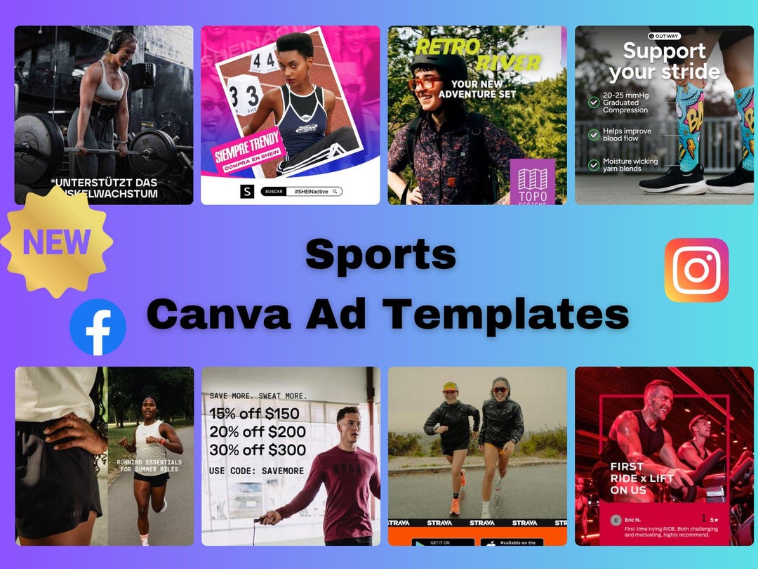 70+ Sports Canva Ad Templates - Etsy