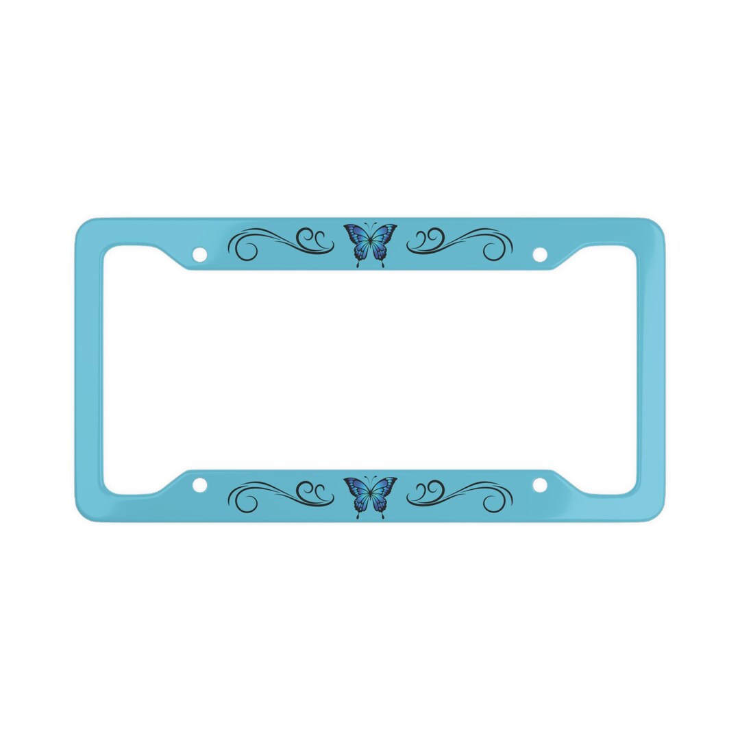 Blue Morpho Butterfly License Plate Frame - Etsy