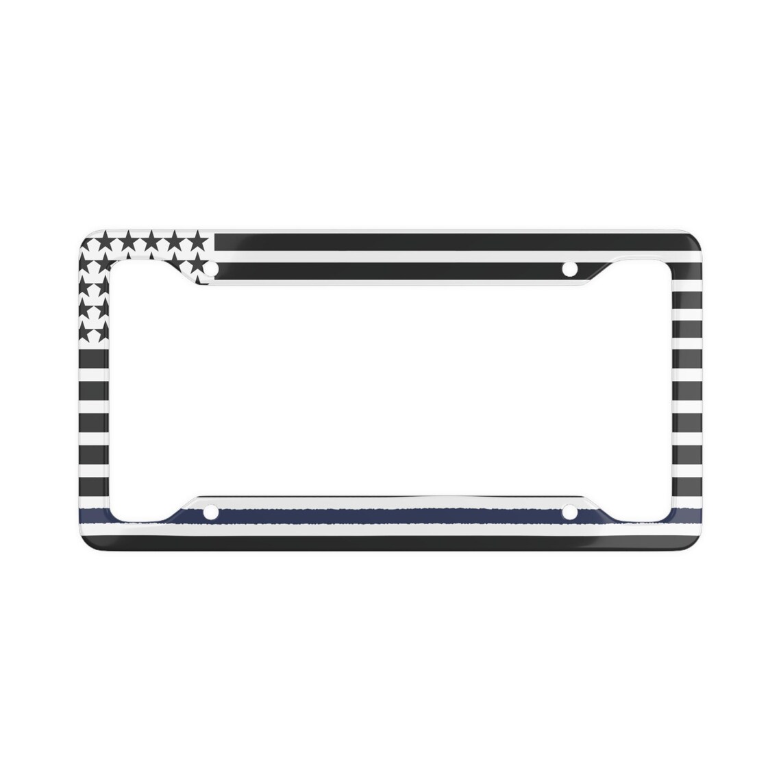 Police Support License Plate Frame | Thin Blue Line License Plate Cover ...