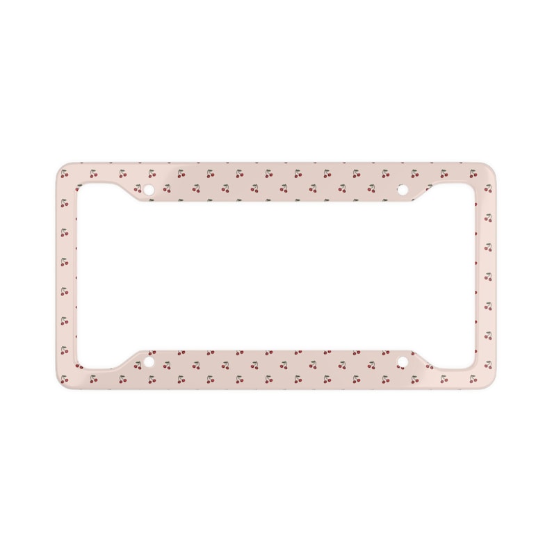 Cherries License Plate Frame | Coquette Cherries License Plate Frame ...