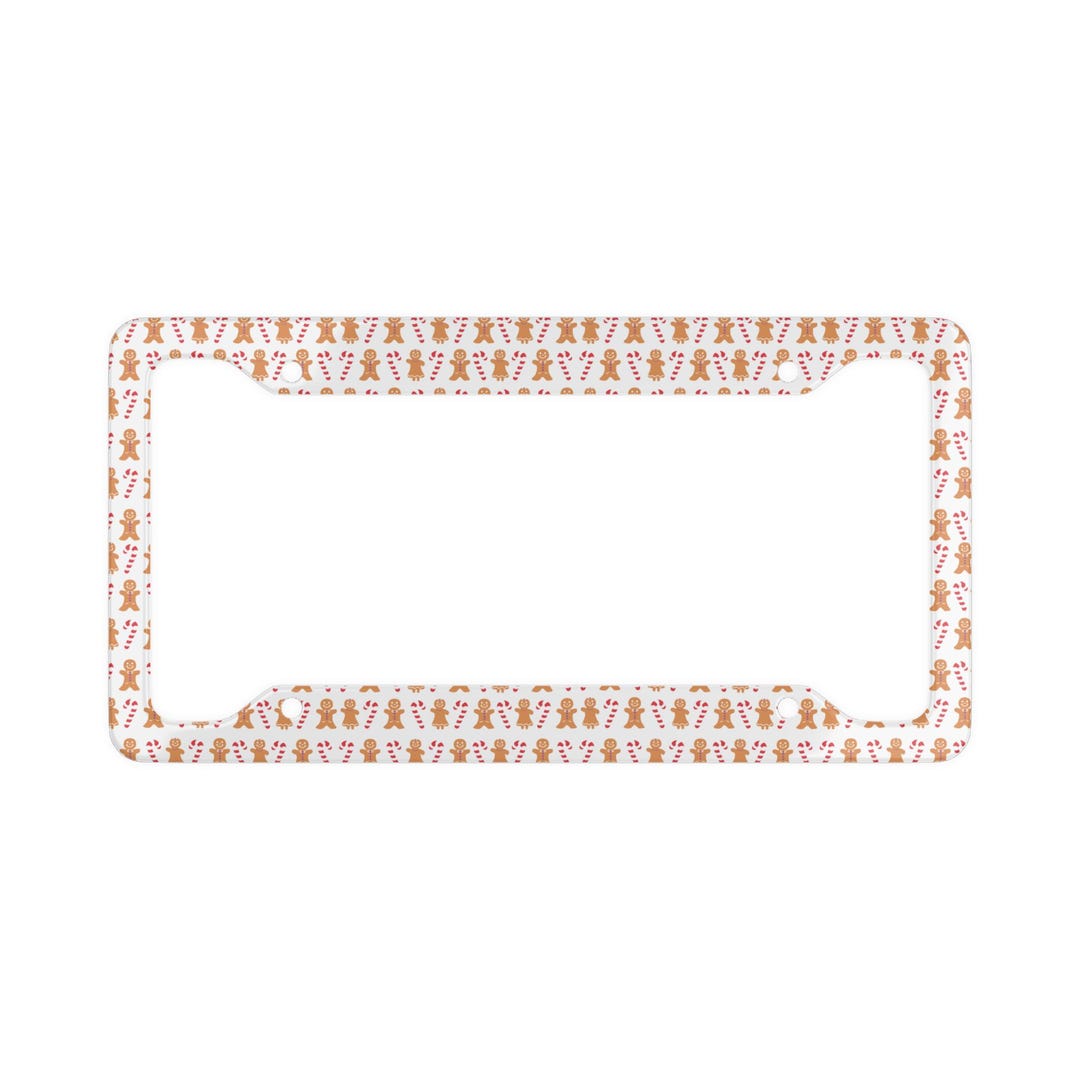 Gingerbread License Plate Frame | Christmas Gingerbread License Plate ...