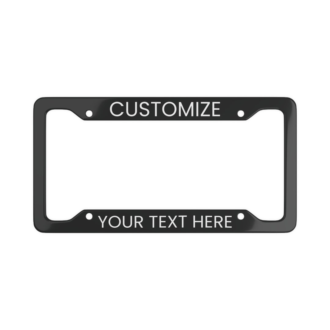 Custom License Plate Frame Personalized License Plate Frame Funny ...