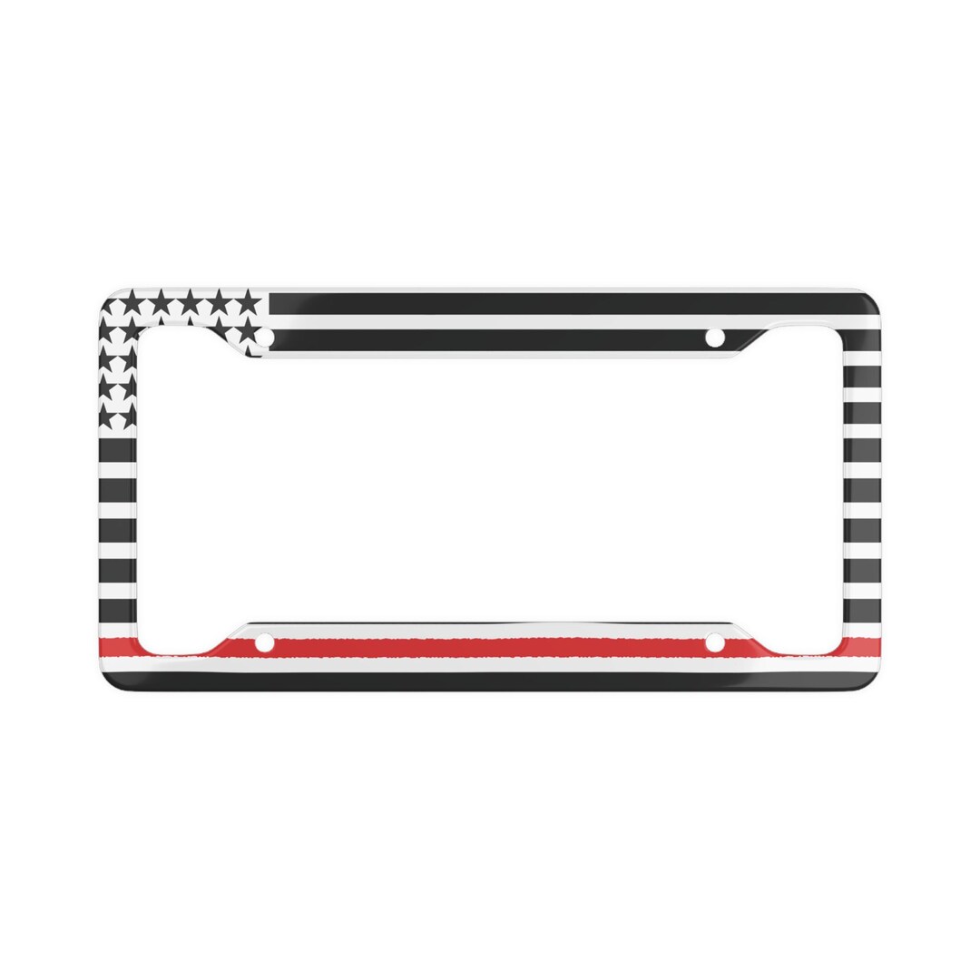 Firefighter Support License Plate Frame | Firefighter License Plate ...