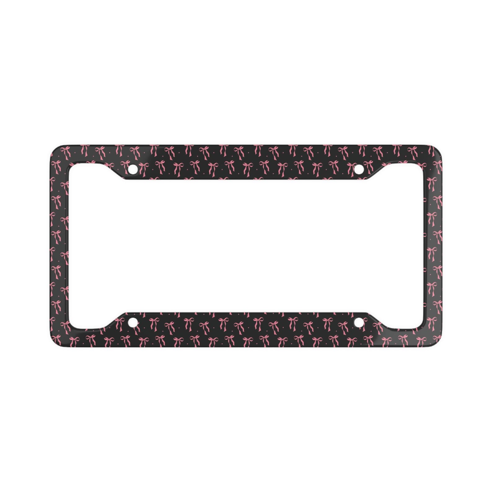 Coquette Ribbon License Plate Frame | Preppy License Plate Frame | Pink ...