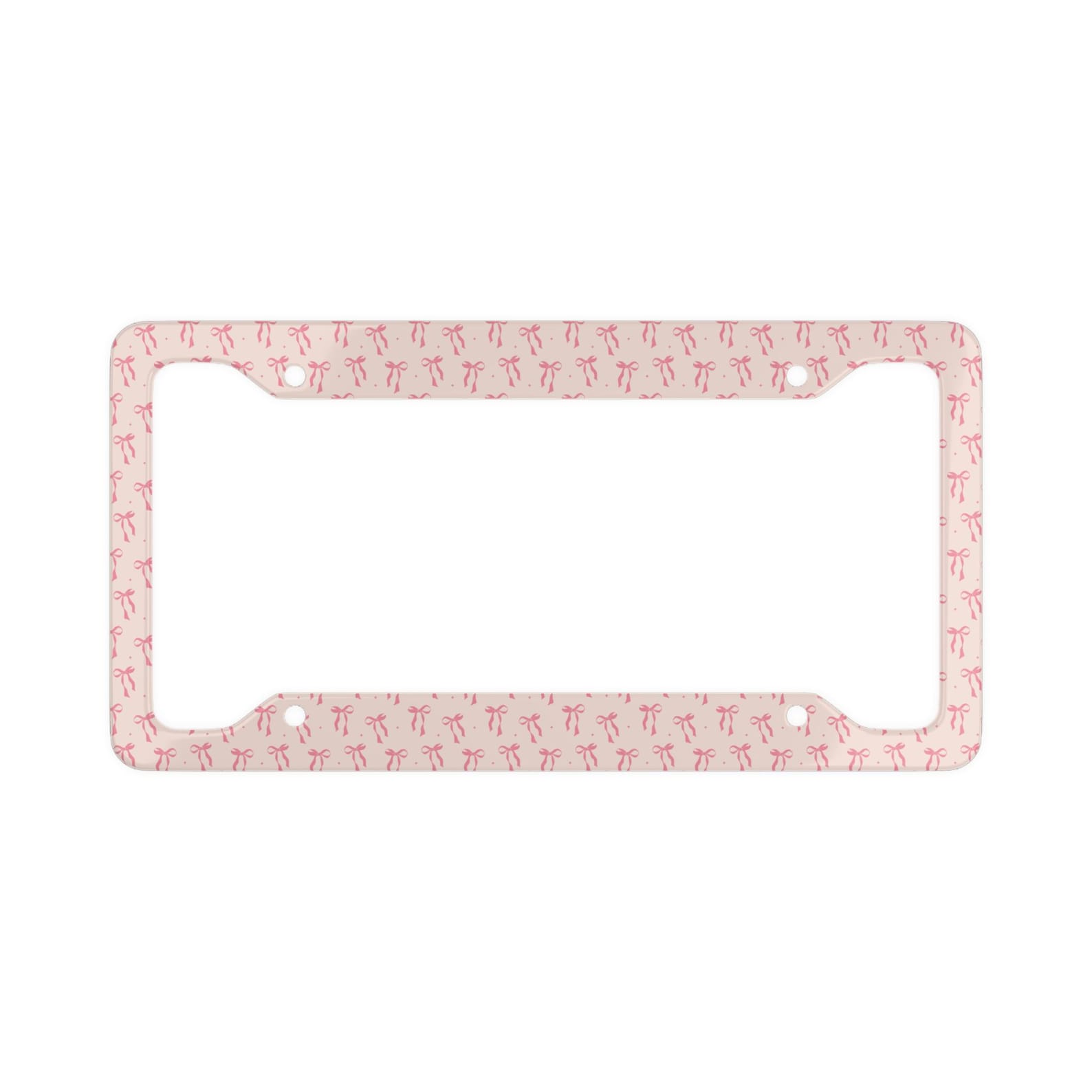 Coquette Ribbon License Plate Frame | Preppy License Plate Frame | Pink ...