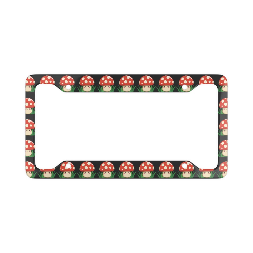Mushroom License Plate Frame | Cute Mushroom License Plate Frame ...