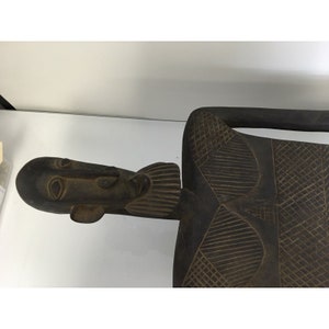 Dogon Mali Carved Wooden Marriage Bench Stool 29hx9wx8d Man Woman ...