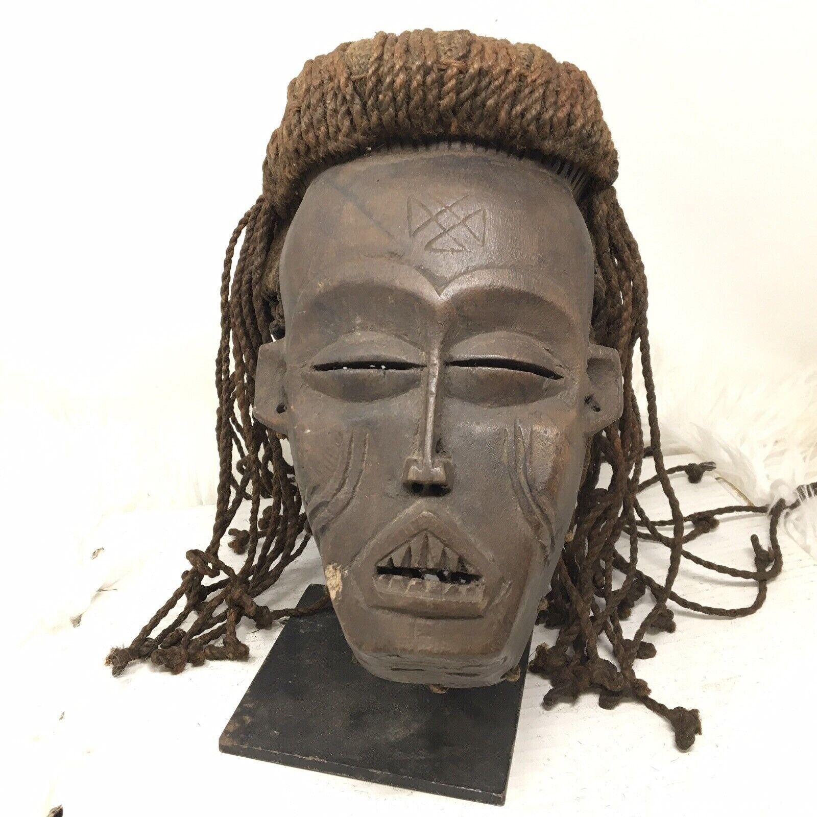 Antique African Chokwe Mask Mwana Pwo Congo African Tribal Art - Etsy