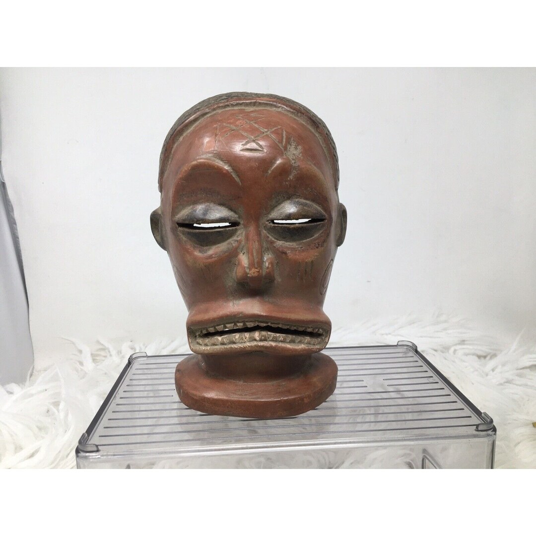 African Chokwe Chihongo Ancestral Spirit Tribal Mask Vintage 8”hx5” - Etsy