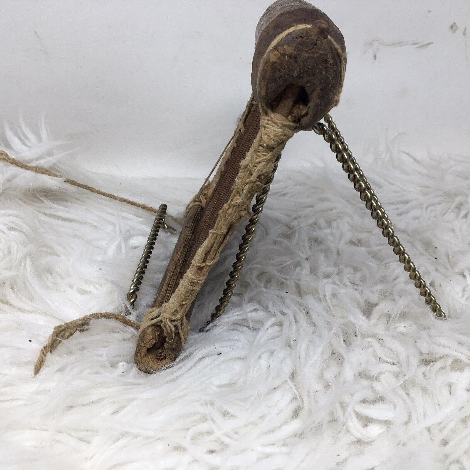 Antique African Beater Weaving Cloth Loom Handheld 7.75”x7.75” Baule ...
