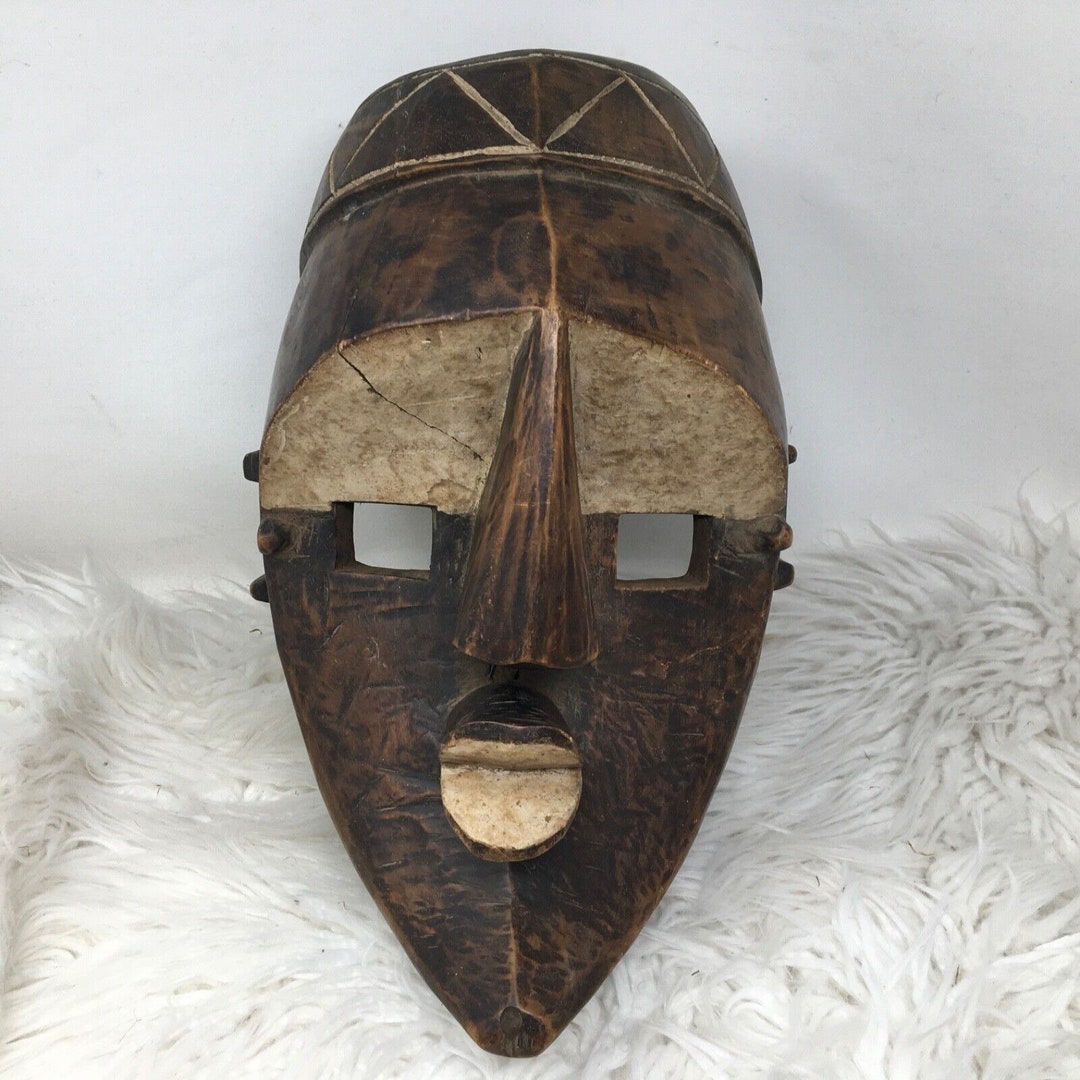 Rare Lwalwa People DRC or Angola Carved Wooden Ceremonial Mask Ca. 20th ...