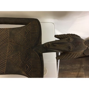 Dogon Mali Carved Wooden Marriage Bench Stool 29hx9wx8d Man Woman ...