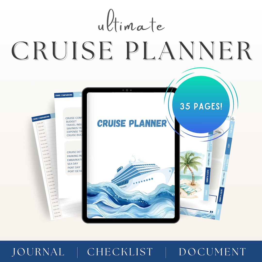 Ultimate Digital Cruise Planner - for Use With Goodnotes or Notability ...