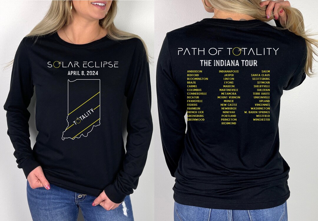 Indiana Eclipse Long Sleeve Unisex Jersey Long Sleeve Tee - Etsy