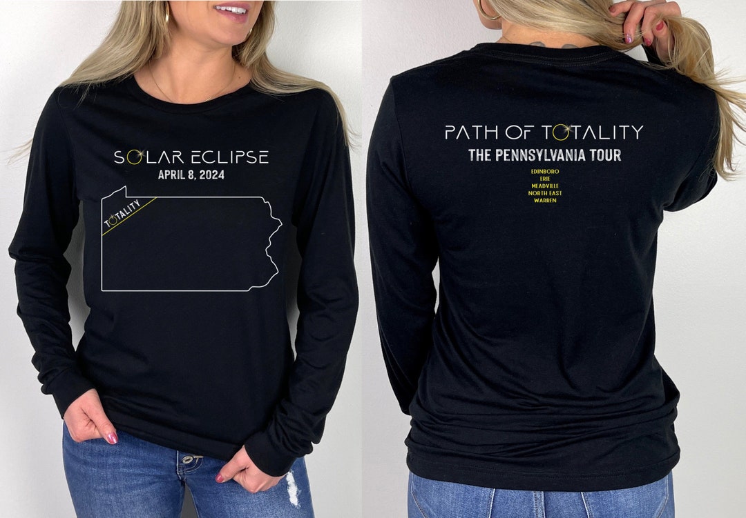 Pennsylvania Eclipse Long Sleeve Unisex Jersey Long Sleeve Tee - Etsy