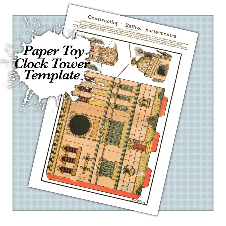 Antique Vintage Paper Toy Construction Digital Download - Etsy