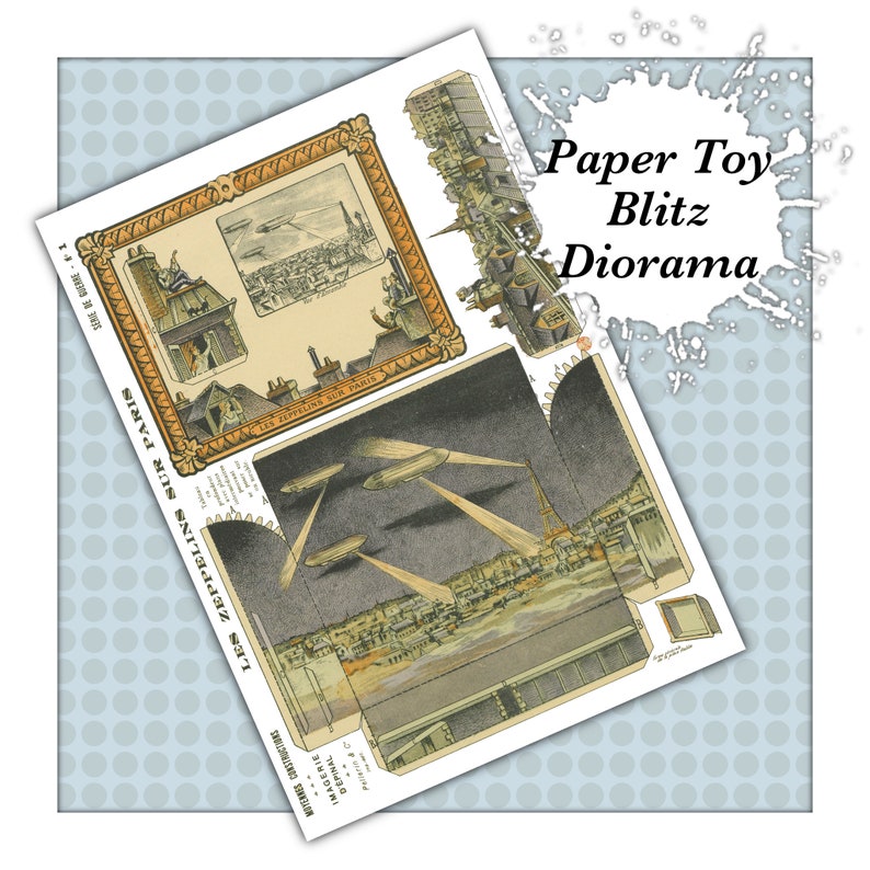 Antique Vintage Paper Toy Construction Digital Download Template, Make ...