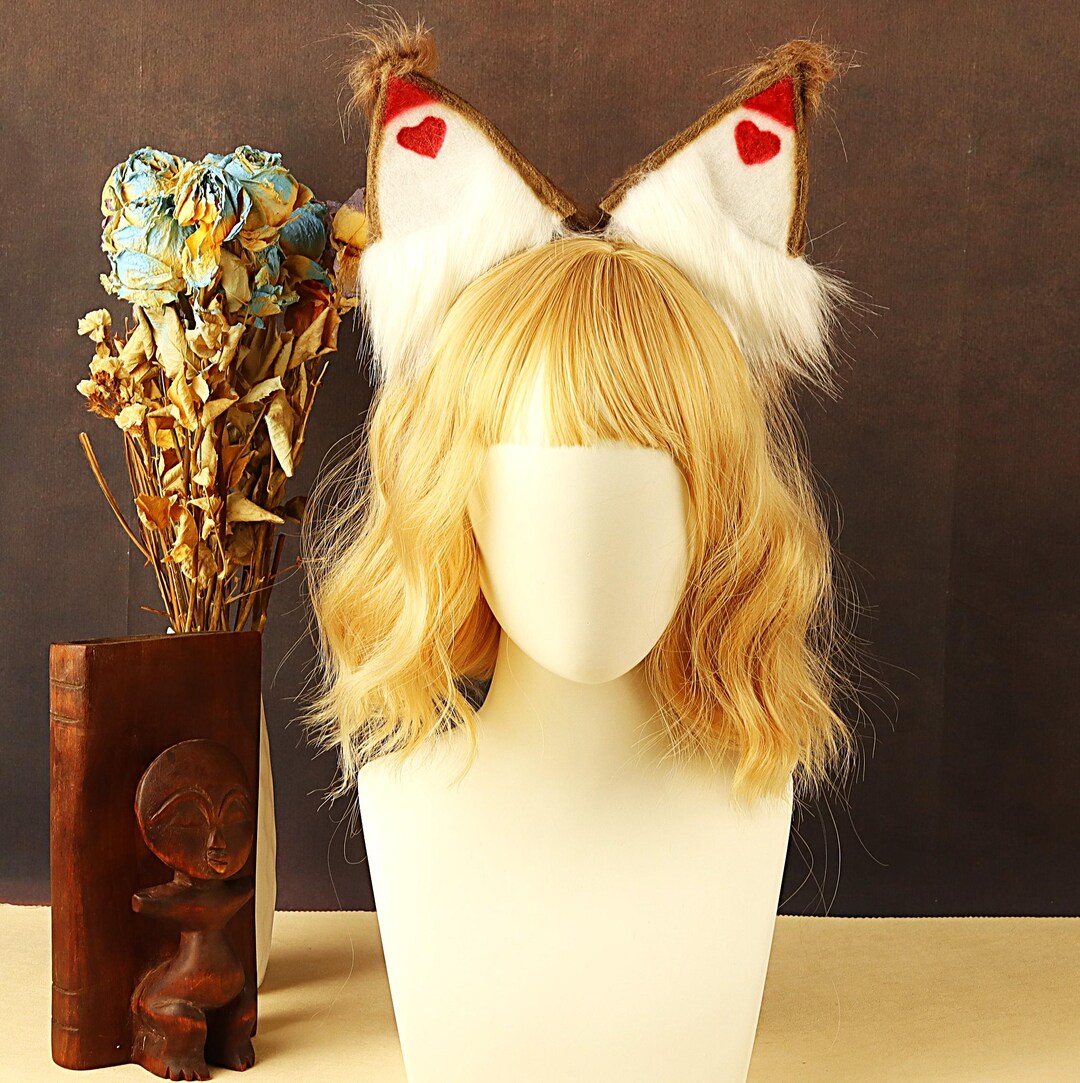 Hazbin Hotel Husk Demon Cat Furry Ears Headband Christmas Cosplay Pet ...