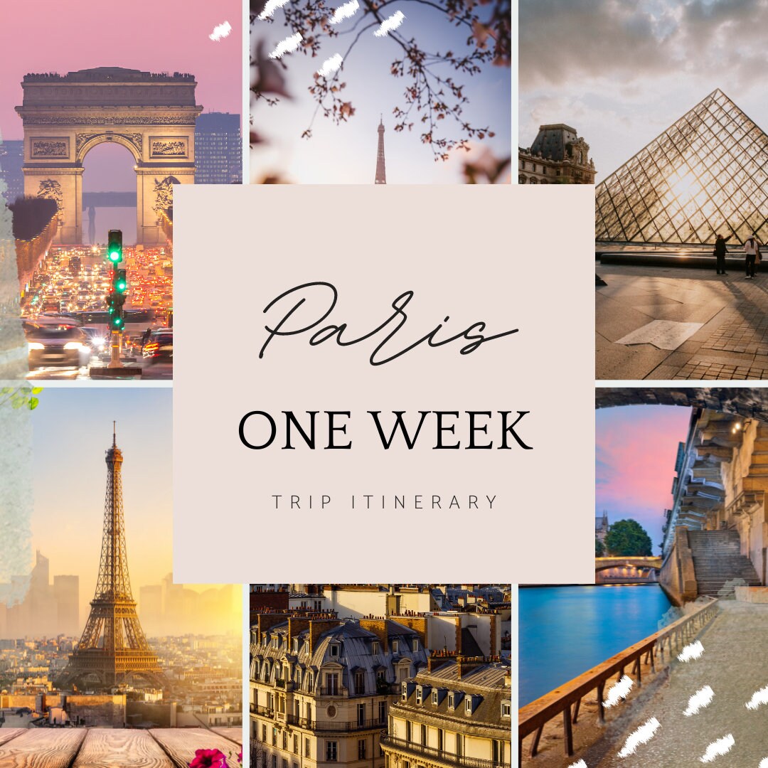 Paris One Week Trip Itinerary Bundle With Experience, Restaurant ...