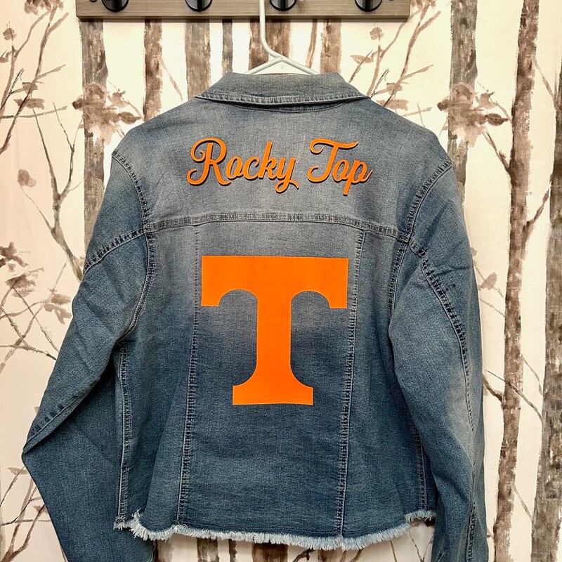 College Jean Jacket - Etsy