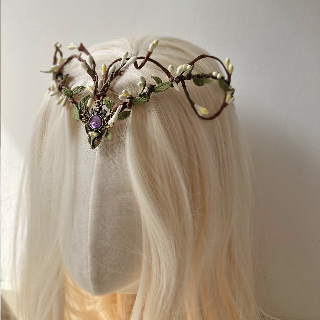 Handmade Enchanted Forest Fairy Crown - Etsy