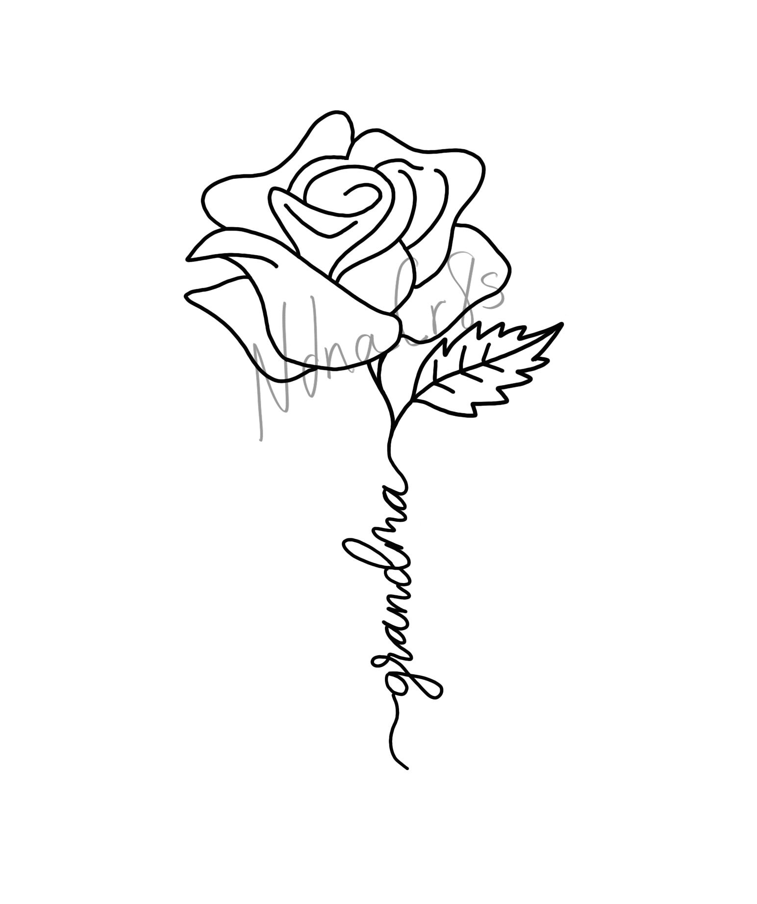 Grandma Rose SVG, Grandmom SVG, Rose SVG, Family, Cutting File, Instant ...