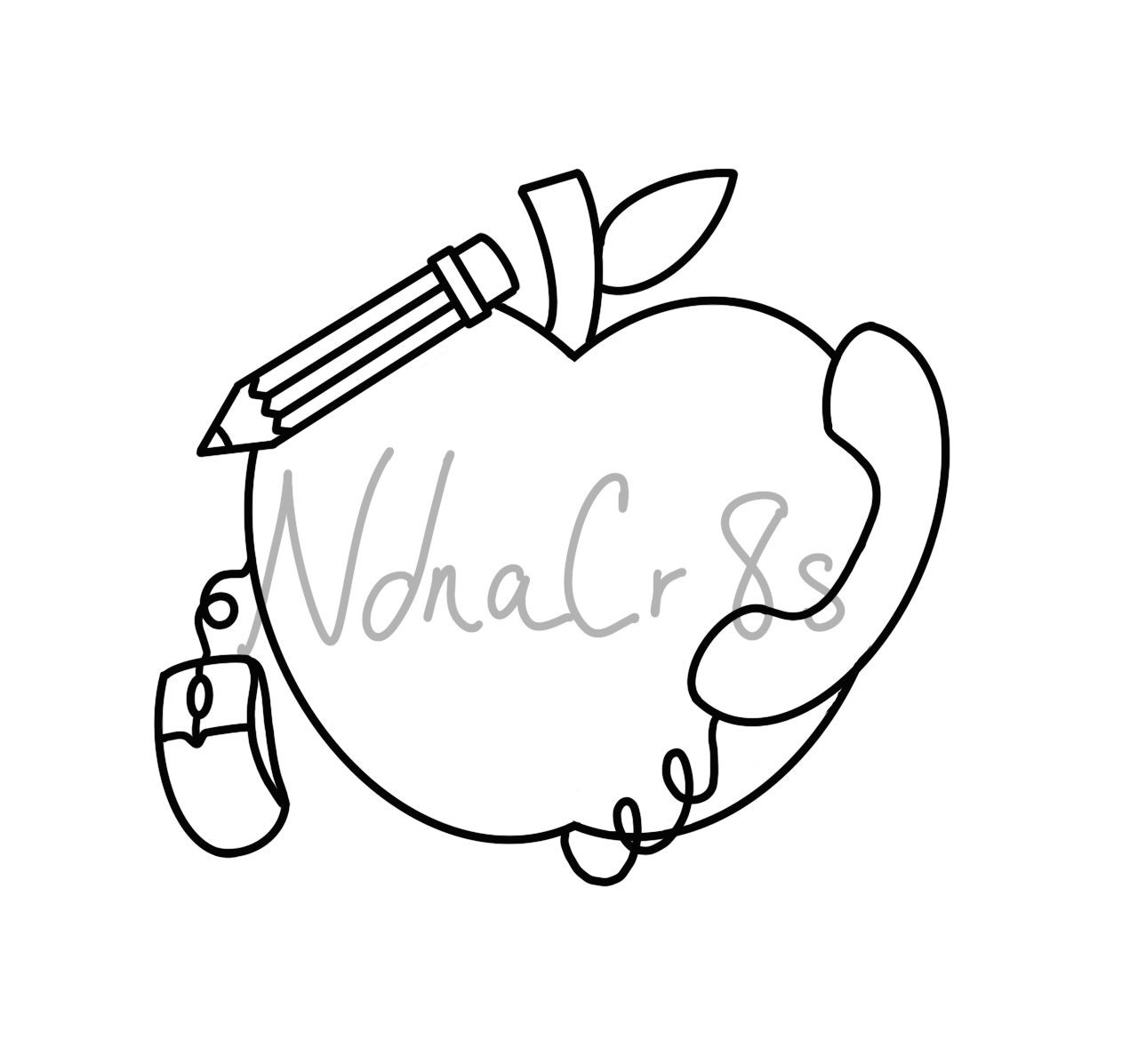 School Secretary SVG, School Clerk SVG, Main Office Staff, School ...
