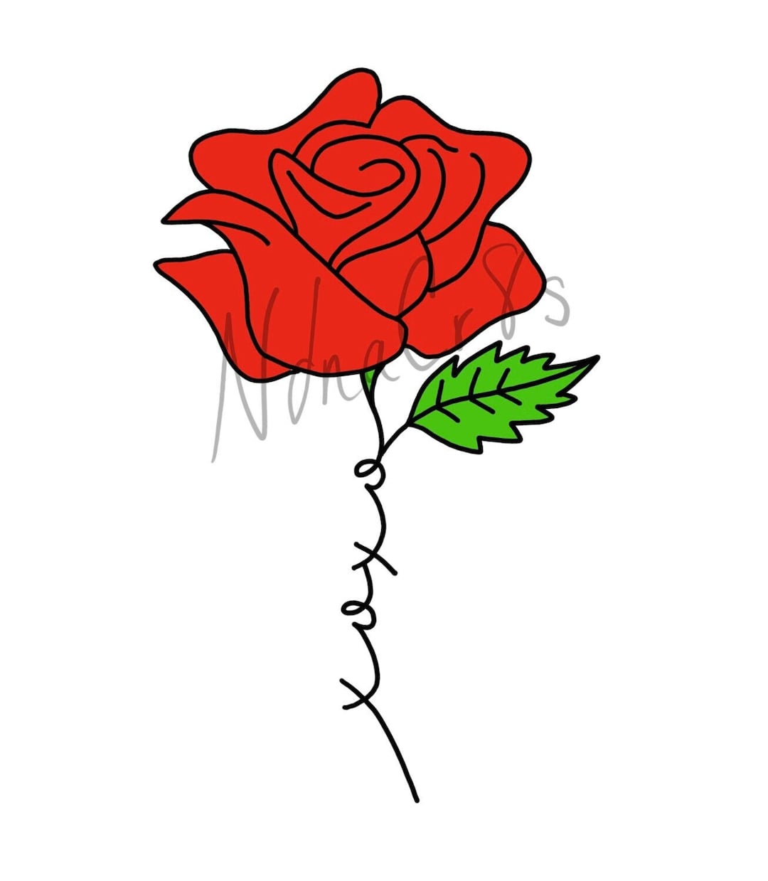 Xoxo Rose, Xoxo SVG, Rose SVG, Flower SVG, Instant Digital Download - Etsy