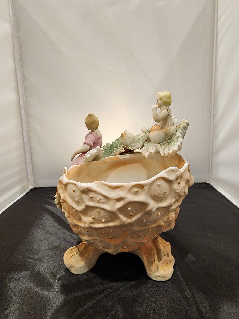 Vintage Figurine Double Vase - Etsy