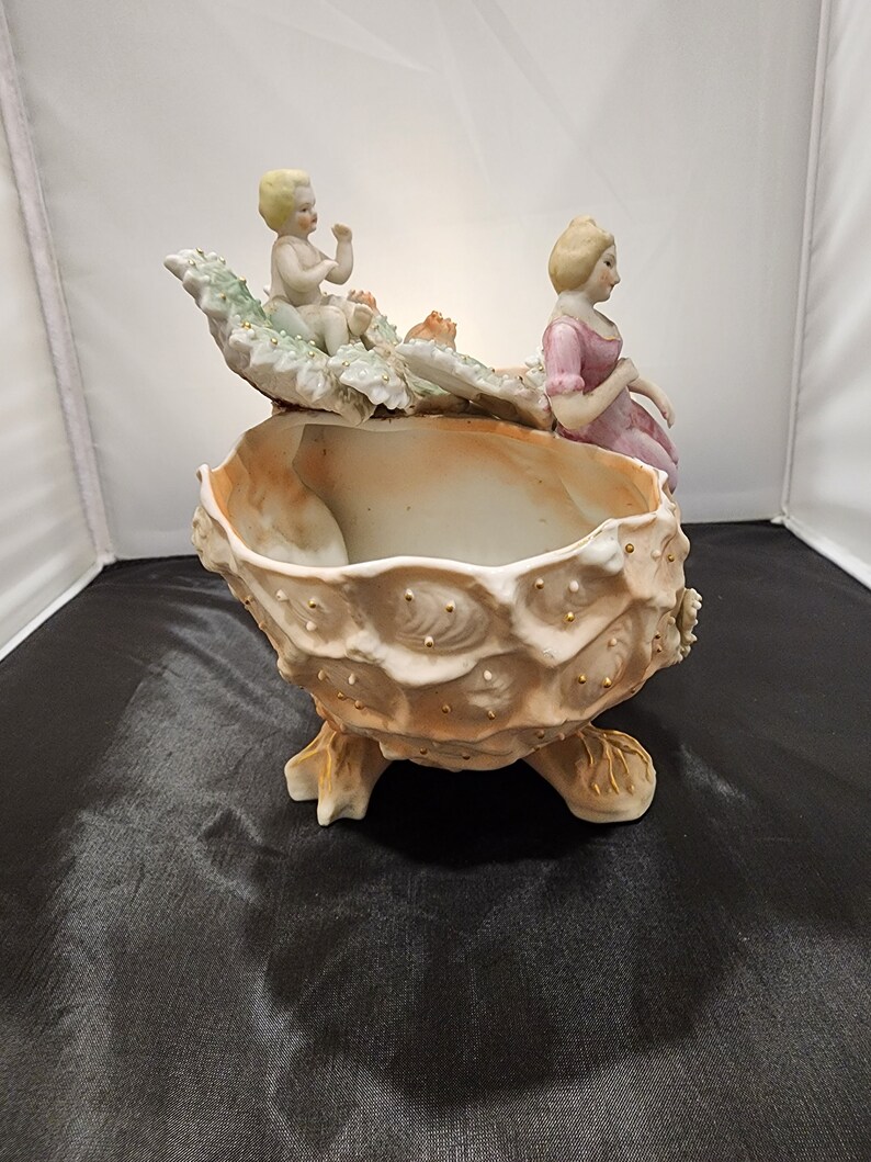 Vintage Figurine Double Vase - Etsy