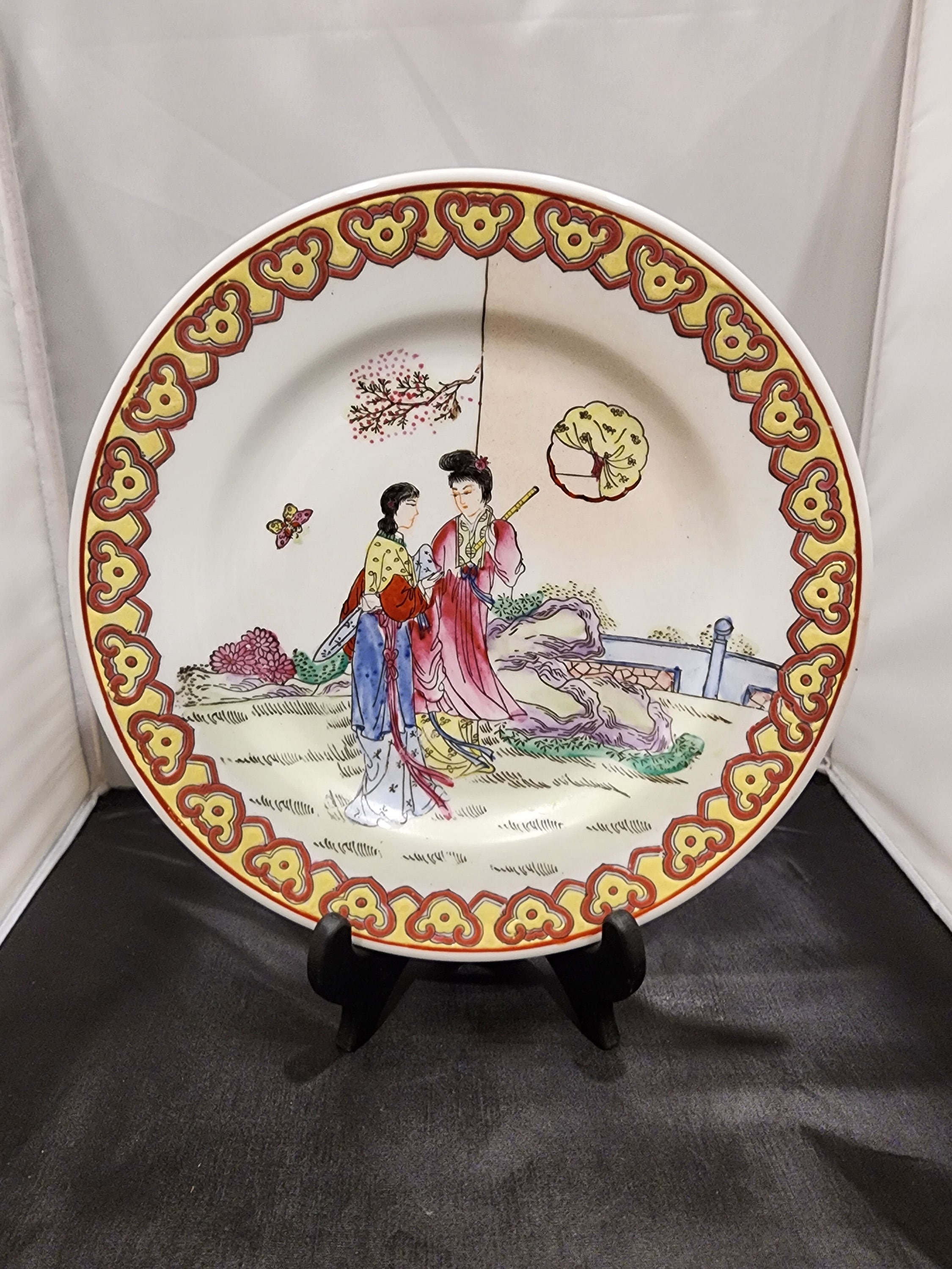 Vintage Chinese Famille Rose Hand Painted Plates - Etsy
