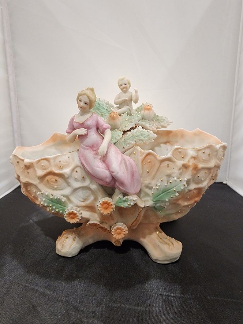 Vintage Figurine Double Vase - Etsy