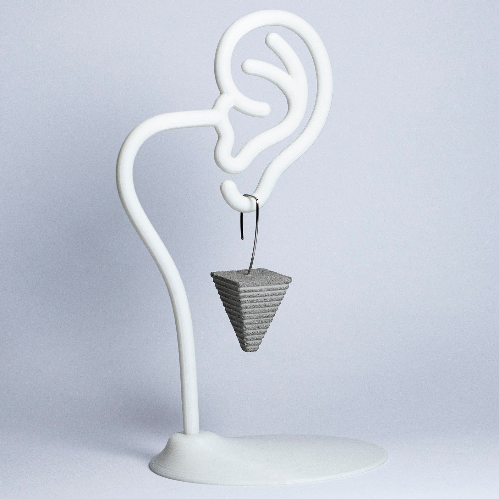 Concrete Pyramid, Concrete Earring, Cement Jewerly, Modern Dangle ...