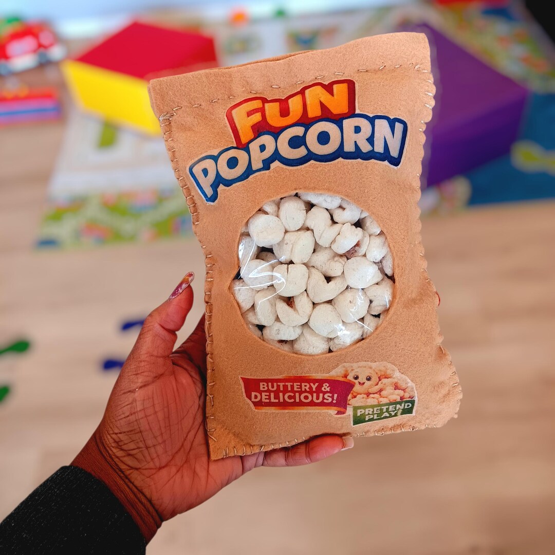 Pretend Play Popcorn | Realistic Dramatic Play Popcorn Toy | Preschool ...