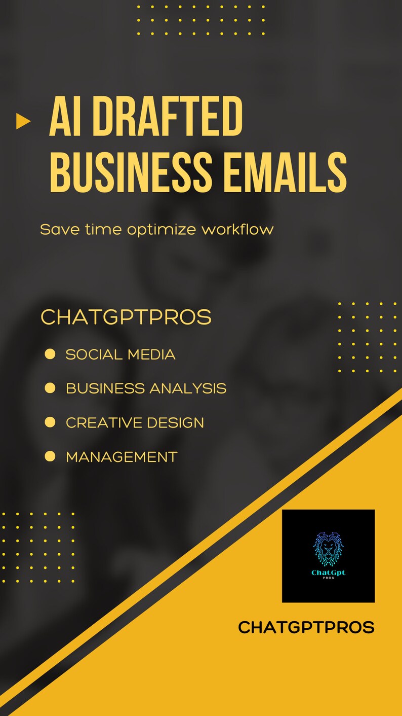 50 Chatgpt Prompts for Writing Business Emails. - Etsy