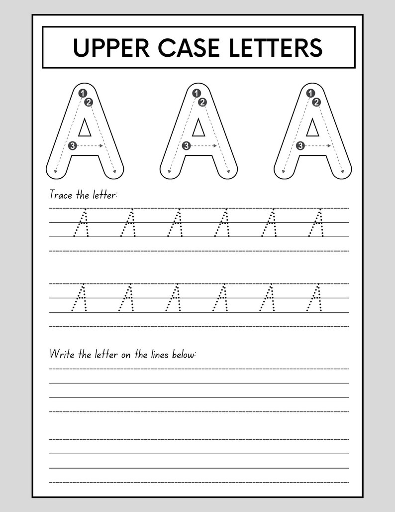 Fun Alphabet Tracing Bundle Worksheet for Kids Enhance Fine Motor ...