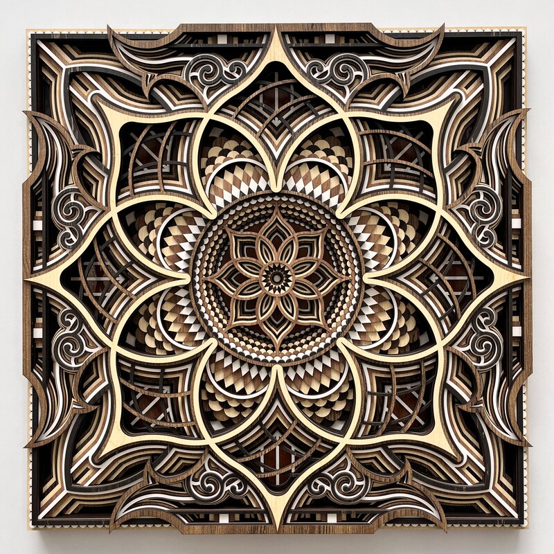 Mandala Wood - Etsy