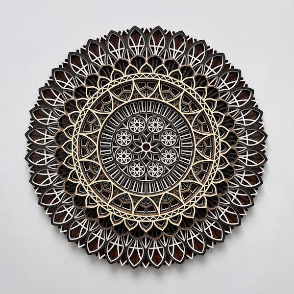 Mandala Wood - Etsy