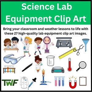 Science Lab Equipment Clip Art Science Clipart - Etsy