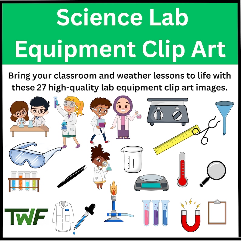 Science Lab Equipment Clip Art Science Clipart - Etsy