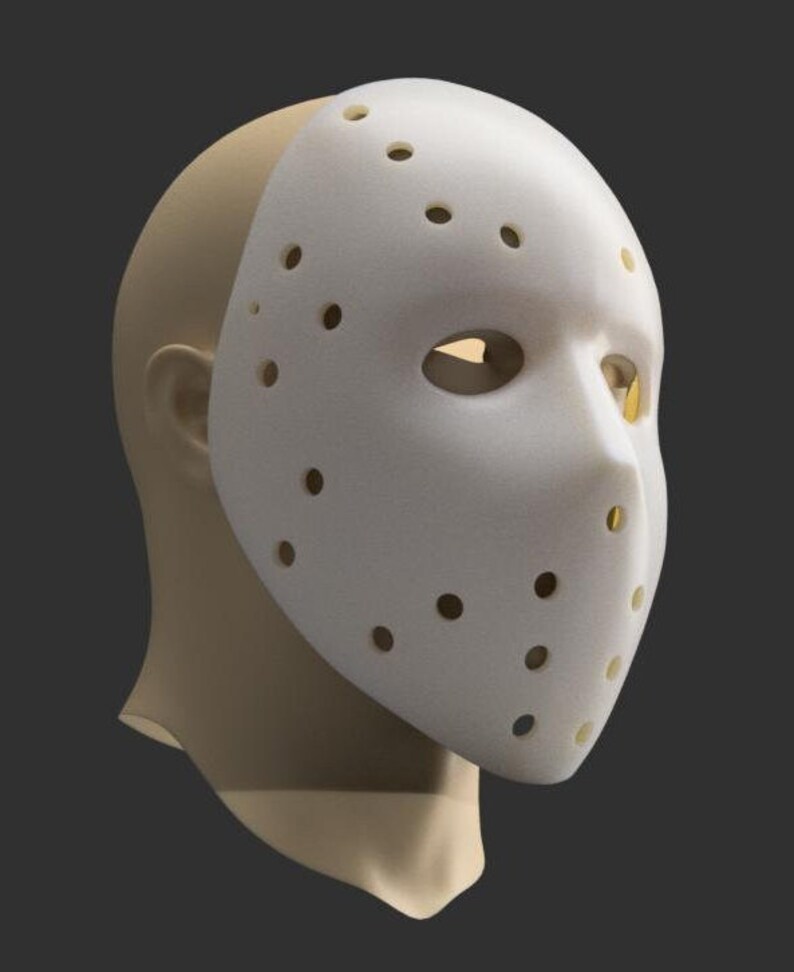 Jason Voorhees Custom 3d Model Mask - Etsy