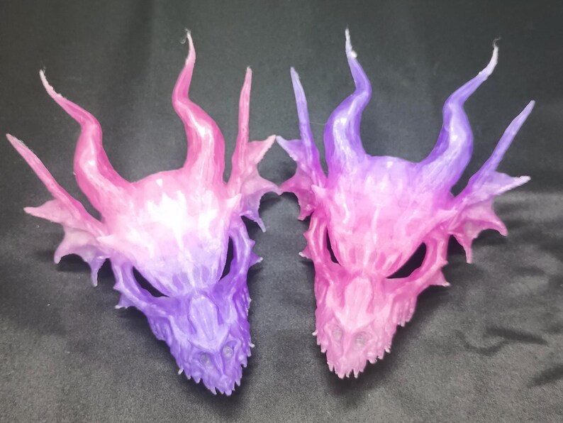 Rainbow Dragon Skull Hair Pin | 3D Printed Fantasy Hair Accessory ...