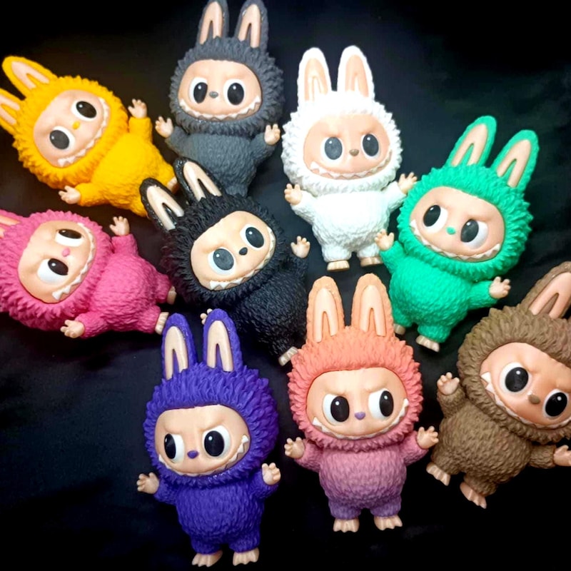 Labubu Dolls Rainbow Plushie - Etsy