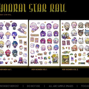 Honkai Star Rail Sticker Sheets Belobog Xianzhou Luofu - Etsy